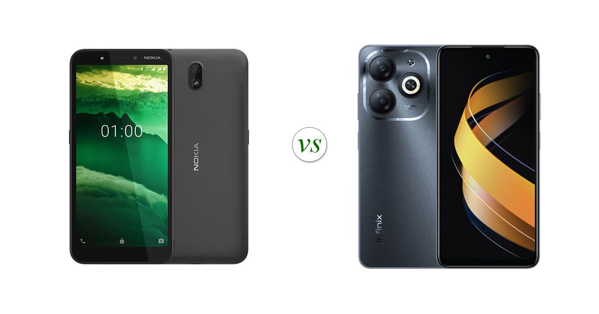 Nokia C1 vs Infinix SMART 8: Side by Side Specs Comparison