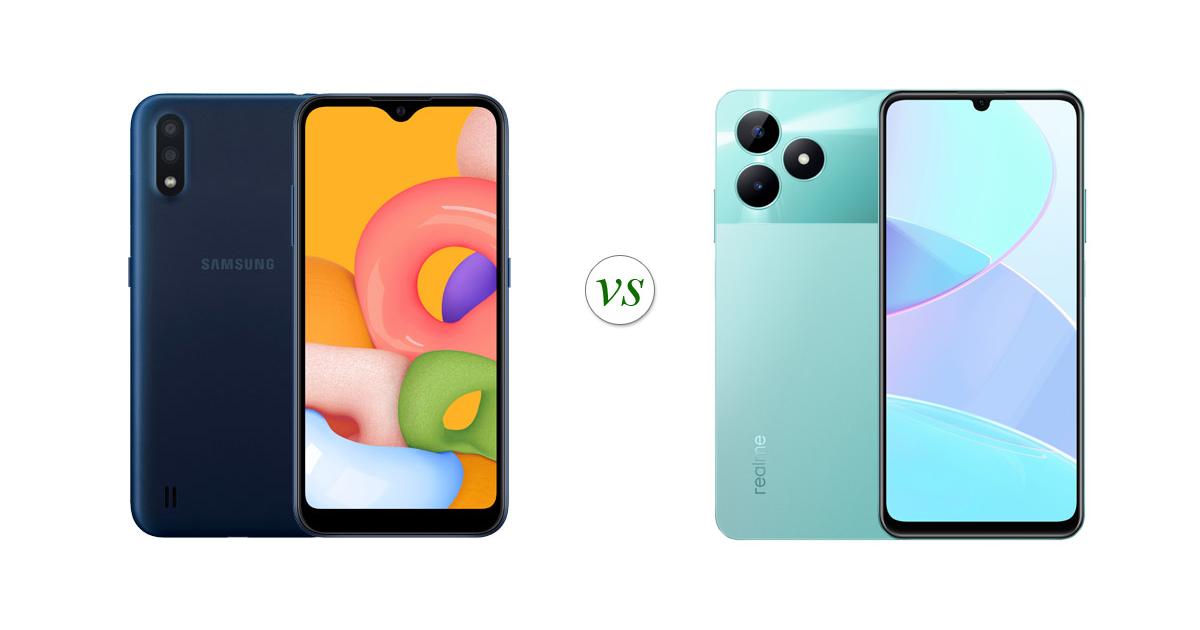 Samsung Galaxy A01 vs realme C51: Side by Side Specs Comparison