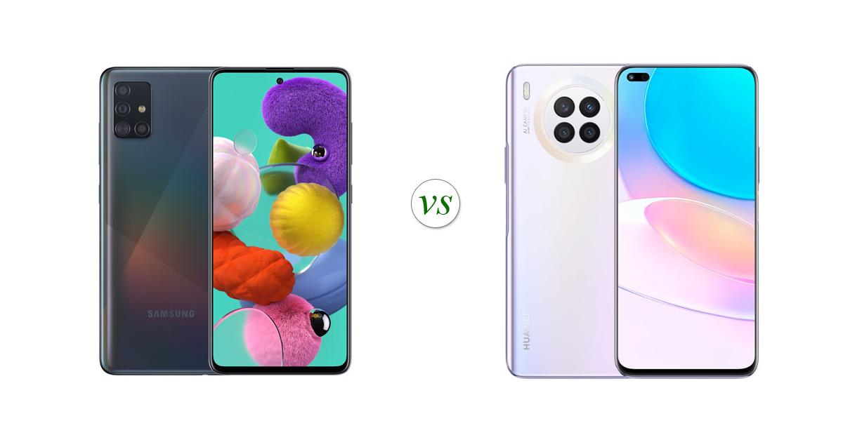 Samsung Galaxy A51 vs Huawei nova 8i: Side by Side Specs Comparison