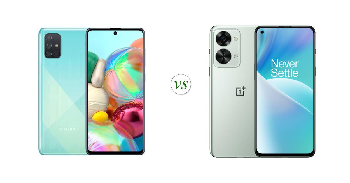 Samsung Galaxy A71 vs OnePlus Nord 2T: Side by Side Specs Comparison