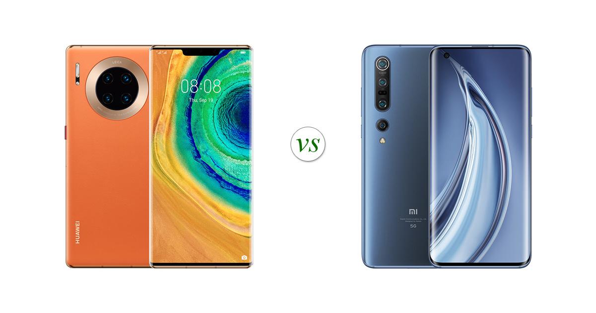 Huawei Mate 30 Pro 5G vs Xiaomi Mi 10 Pro: Side by Side Specs Comparison