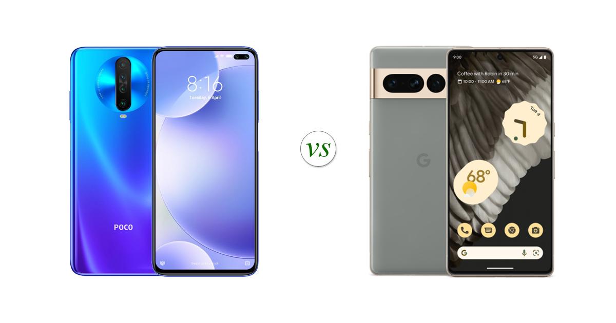 POCO X2 vs Google Pixel 7 Pro: Side by Side Specs Comparison