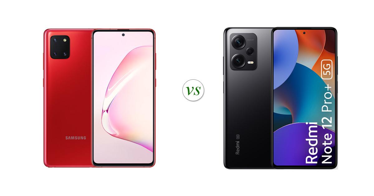 Samsung Galaxy Note 10 Lite vs Xiaomi Redmi Note 12 Pro Plus 5G: Side ...