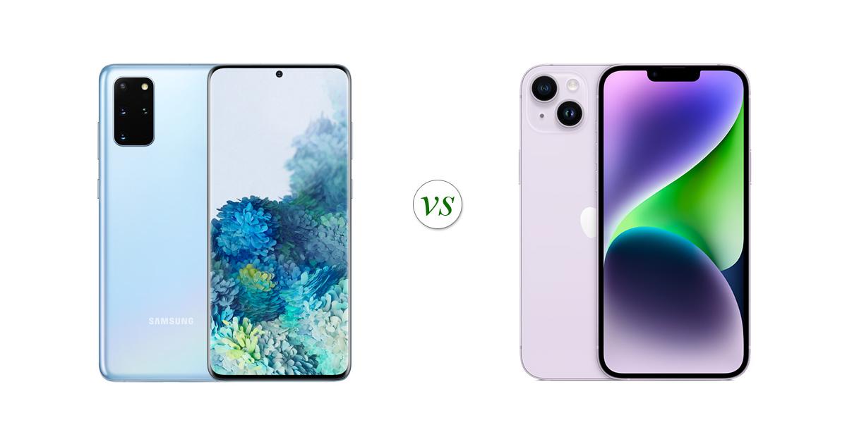 Samsung Galaxy S20+ vs Apple iPhone 14 Plus: Side by Side Specs Comparison