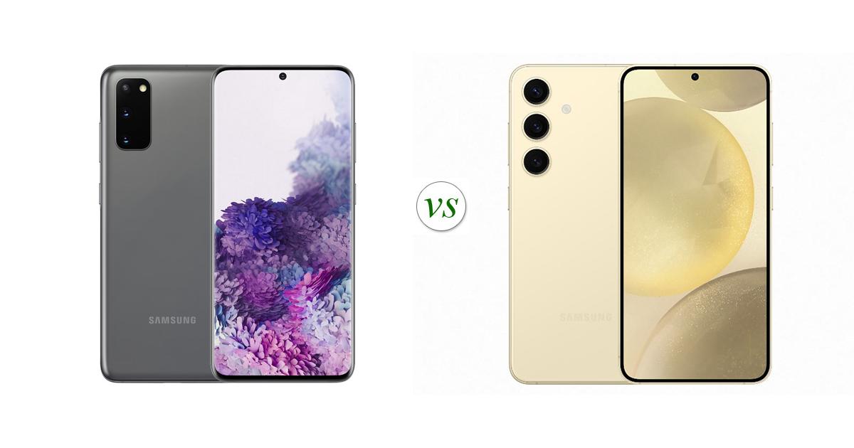 Samsung Galaxy S20 vs Samsung Galaxy S24: Side by Side Specs Comparison