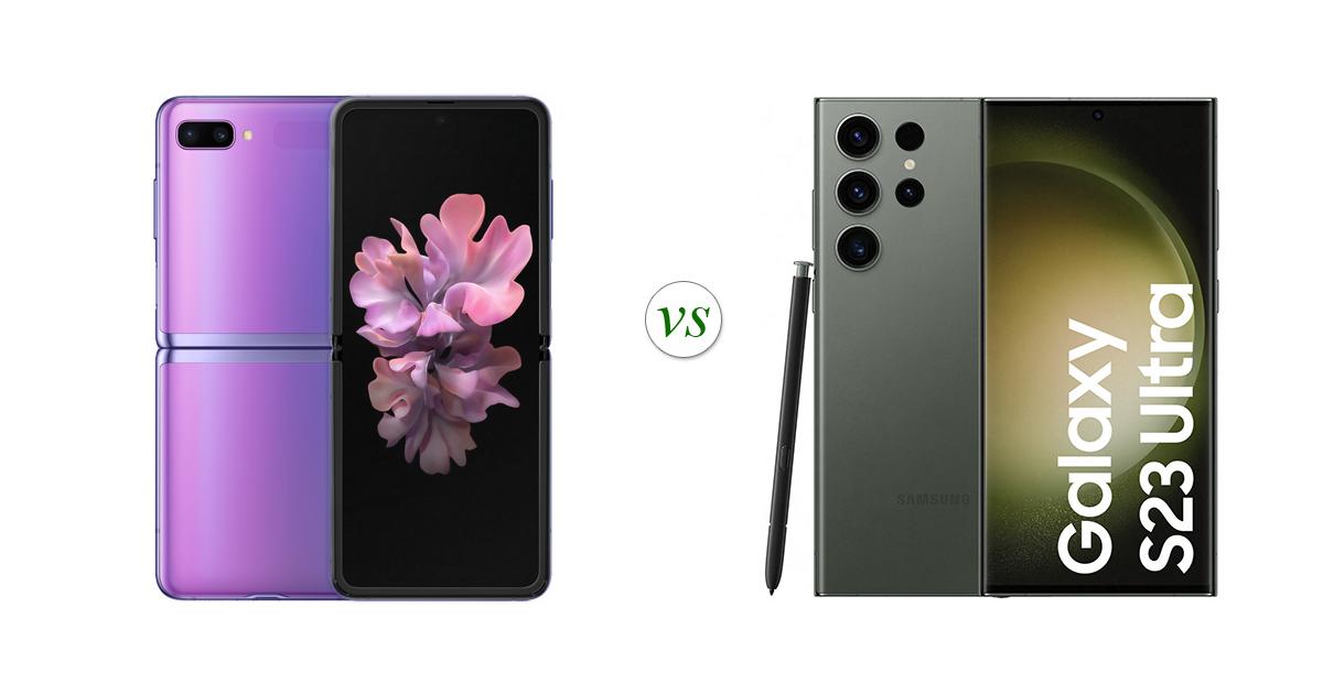 Samsung Galaxy Z Flip vs Samsung Galaxy S23 Ultra: Side by Side Specs ...