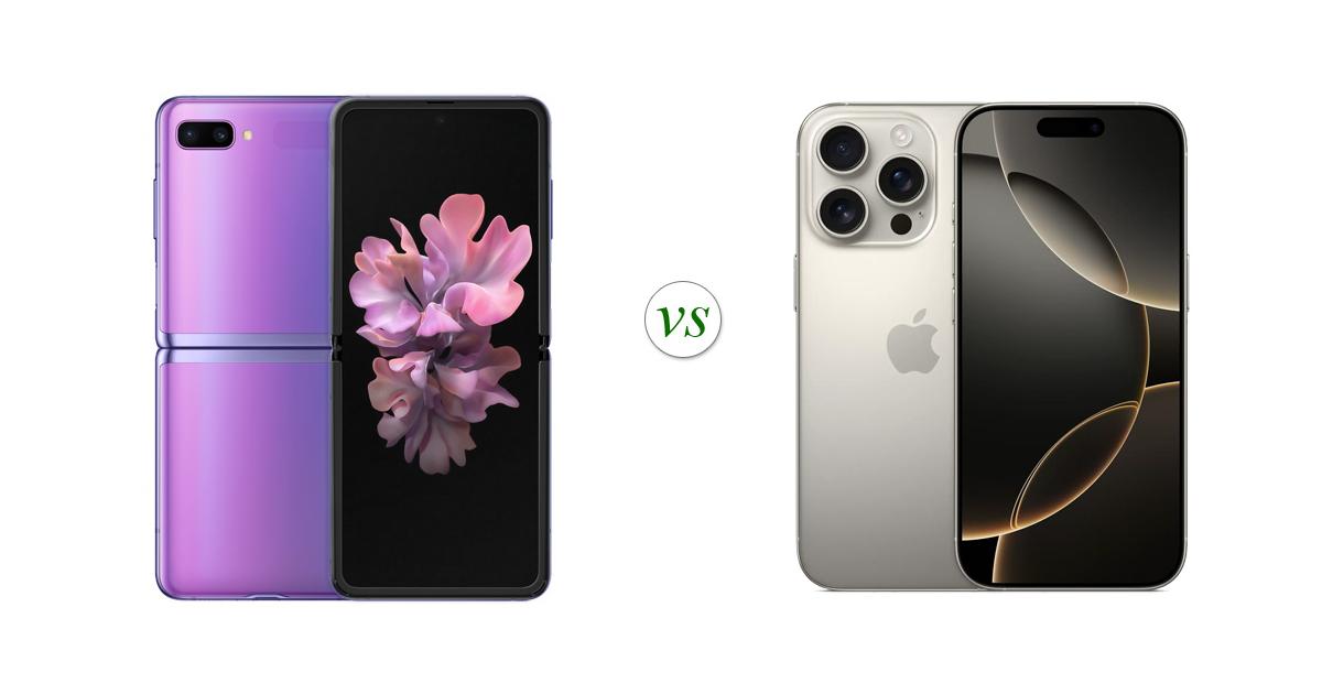 Samsung Galaxy Z Flip vs Apple iPhone 16 Pro: Side by Side Specs Comparison