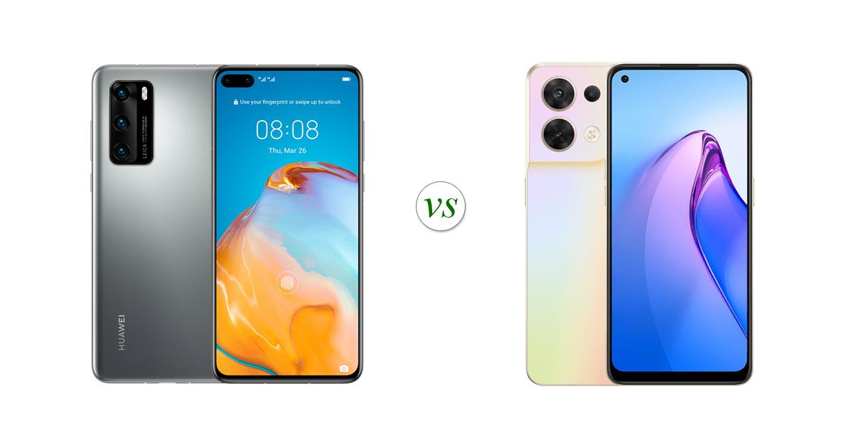 Huawei P40 vs OPPO Reno8 5G: Side by Side Specs Comparison
