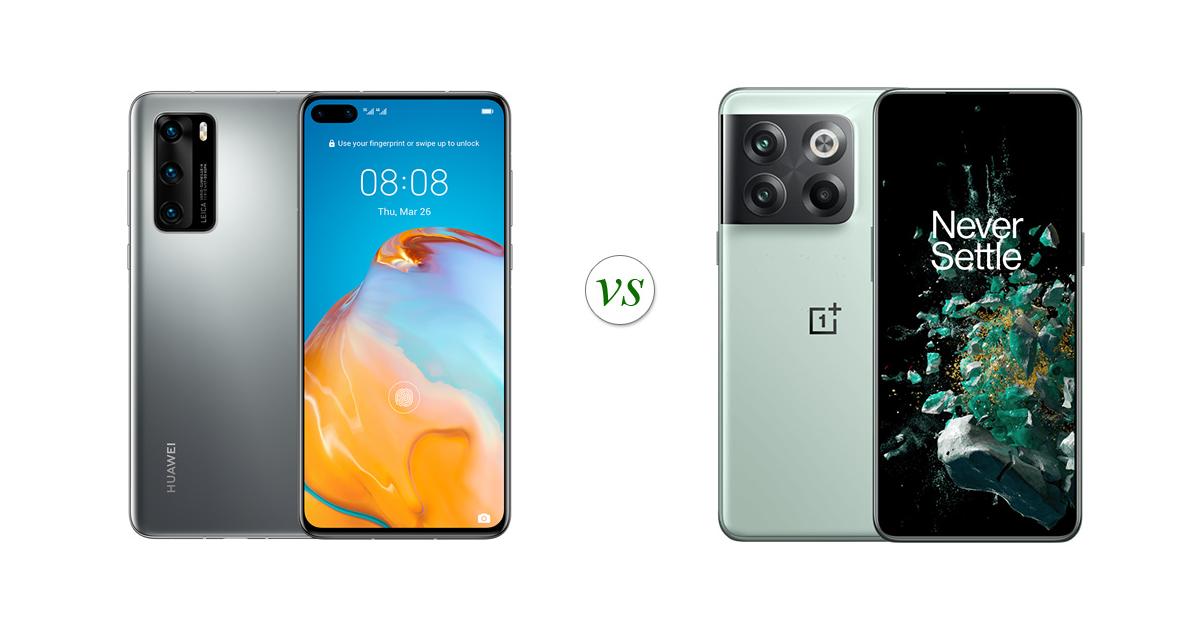Huawei P40 vs OnePlus 10T: Side by Side Specs Comparison