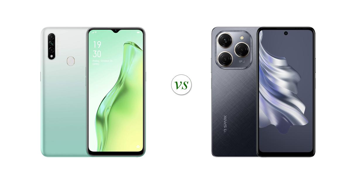 OPPO A31 vs TECNO SPARK 20 Pro: Side by Side Specs Comparison