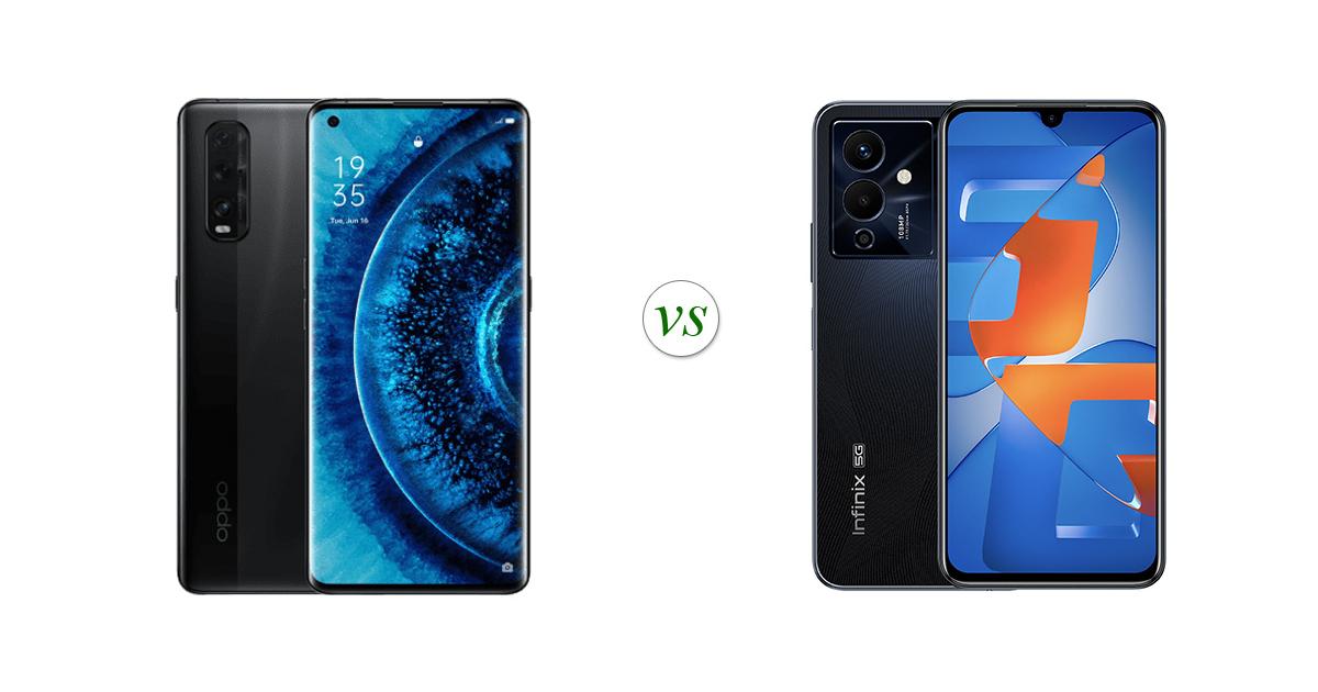 OPPO Find X2 vs Infinix Note 12 PRO 5G: Side by Side Specs Comparison