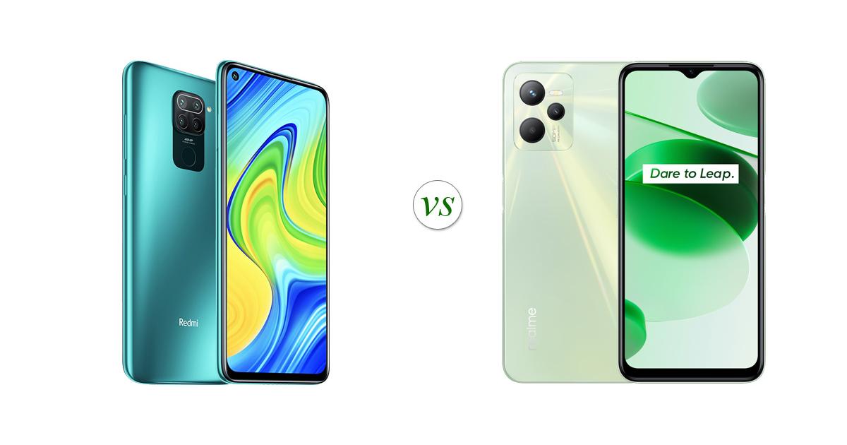 Xiaomi Redmi Note 9 vs realme C35: Side by Side Specs Comparison