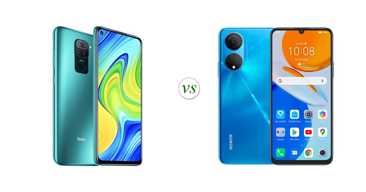 Xiaomi Redmi Note 9 vs HONOR X7: Side by Side Specs Comparison