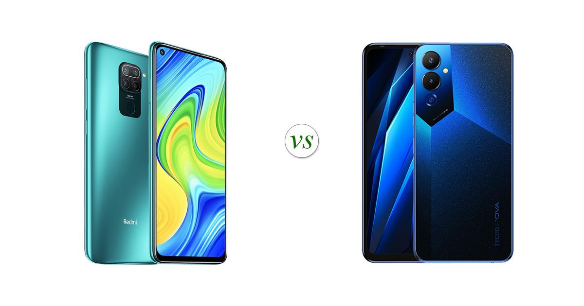 Xiaomi Redmi Note 9 vs TECNO POVA 4: Side by Side Specs Comparison