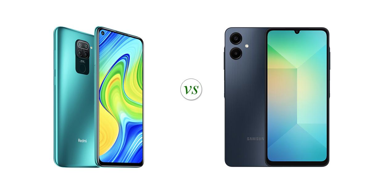 Xiaomi Redmi Note 9 vs Samsung Galaxy A06: Side by Side Specs Comparison