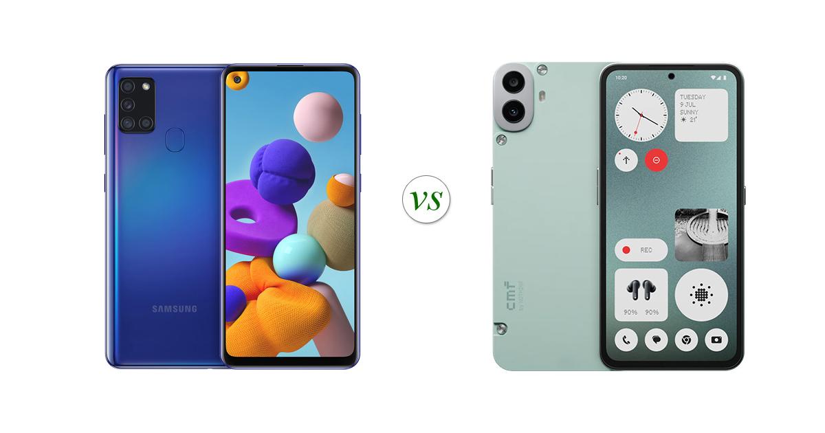 Samsung Galaxy A21s vs CMF Phone 1: Side by Side Specs Comparison