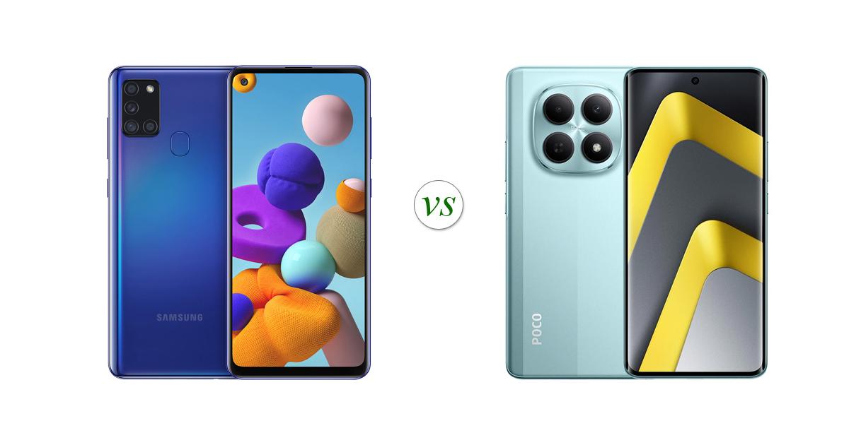 Samsung Galaxy A21s vs POCO M8 5G: Side by Side Specs Comparison