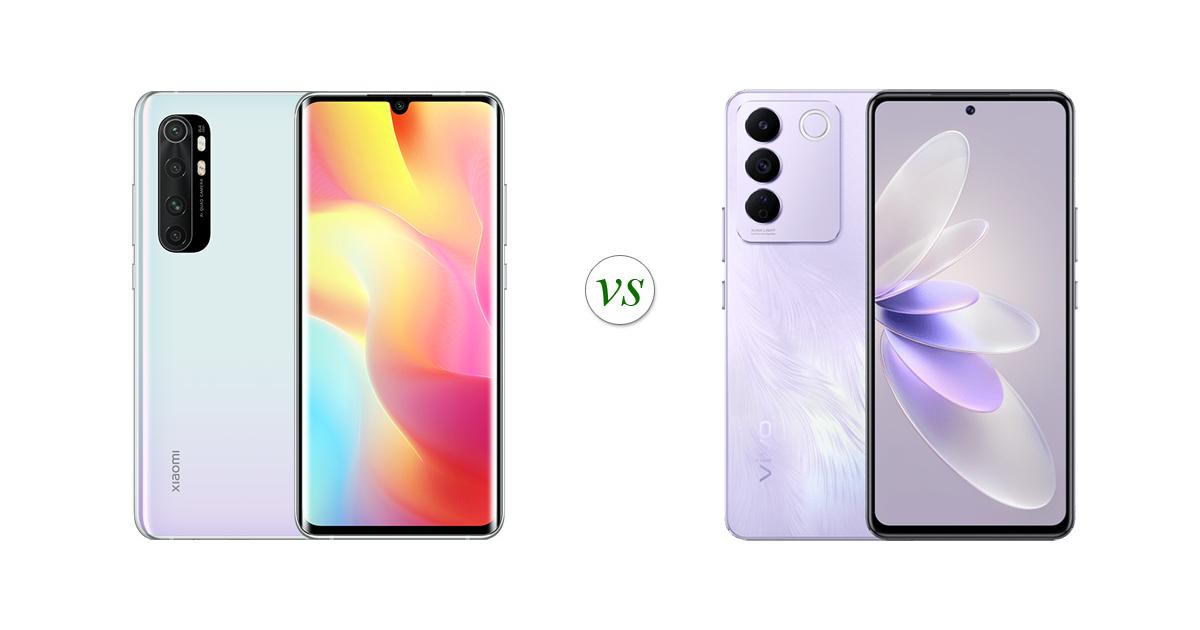 Xiaomi Mi Note 10 Lite vs vivo V27e: Side by Side Specs Comparison