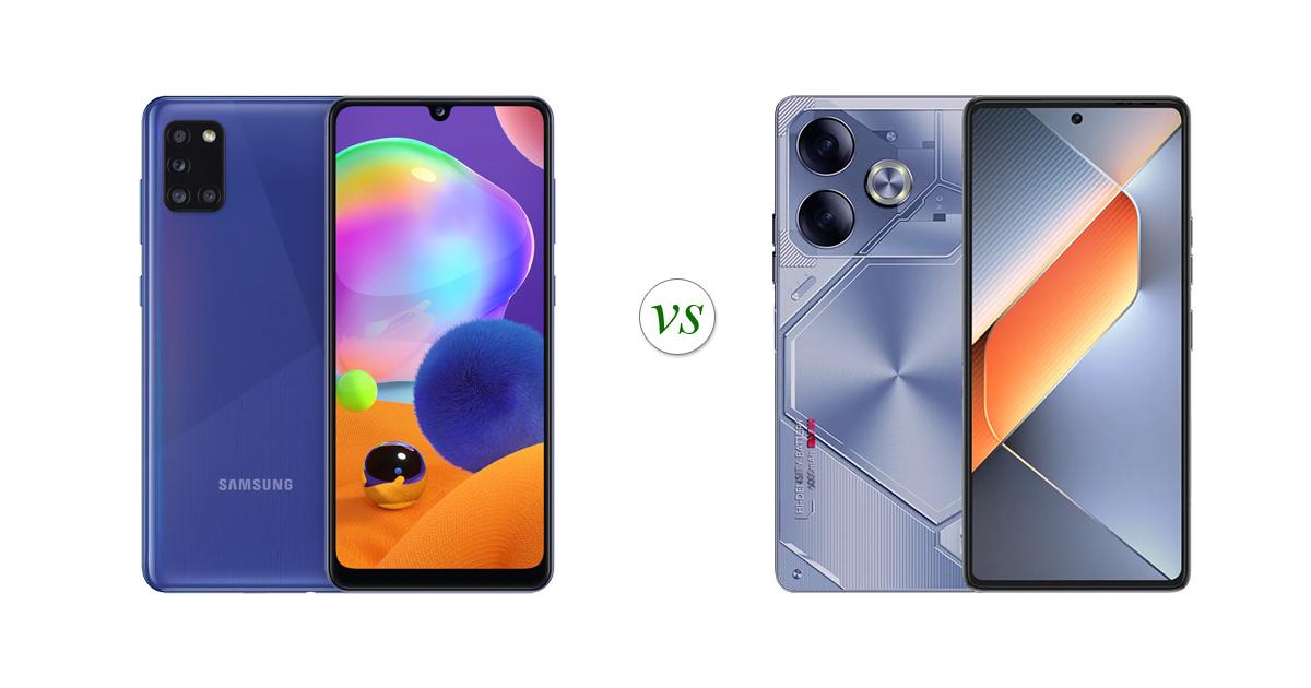 Samsung Galaxy A31 vs TECNO POVA 6: Side by Side Specs Comparison