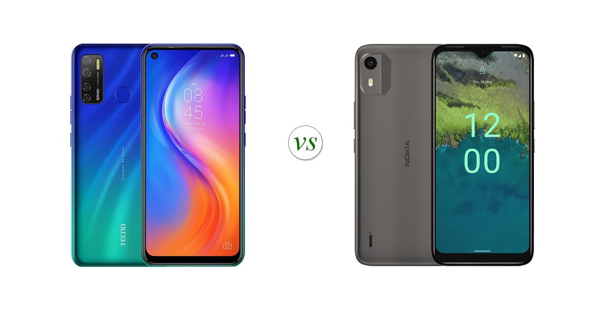 TECNO Spark 5 Pro vs NOKIA C12: Side by Side Specs Comparison