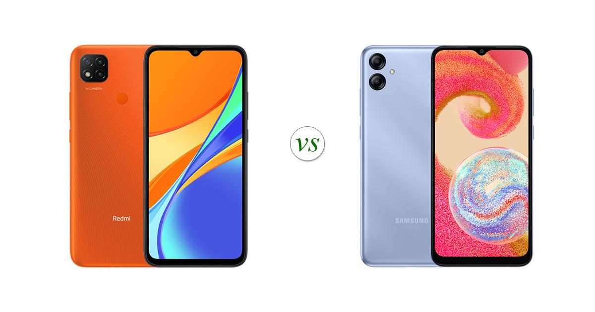Xiaomi Redmi 9C vs Samsung Galaxy A04e: Side by Side Specs Comparison