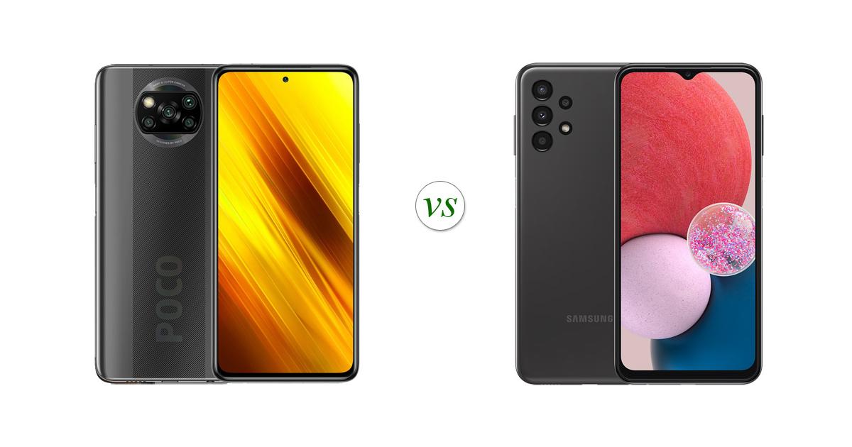 POCO X3 NFC vs Samsung Galaxy A13: Side by Side Specs Comparison