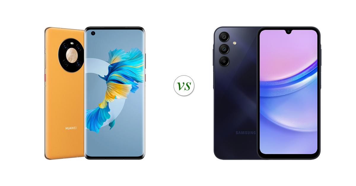 Huawei Mate 40 vs Samsung Galaxy A15: Side by Side Specs Comparison