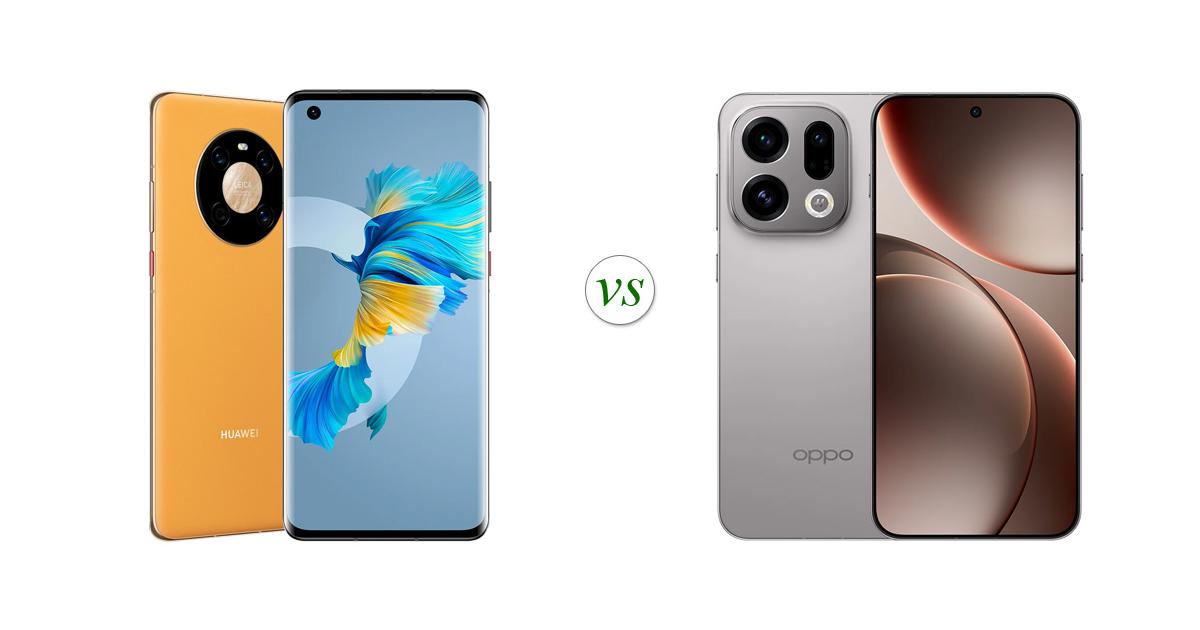 Huawei Mate 40 vs OPPO Find X9: Side by Side Specs Comparison