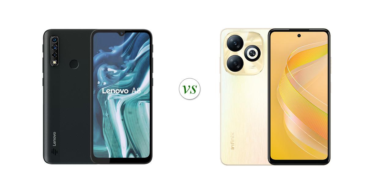 Lenovo A8 vs Infinix SMART 8 Pro: Side by Side Specs Comparison