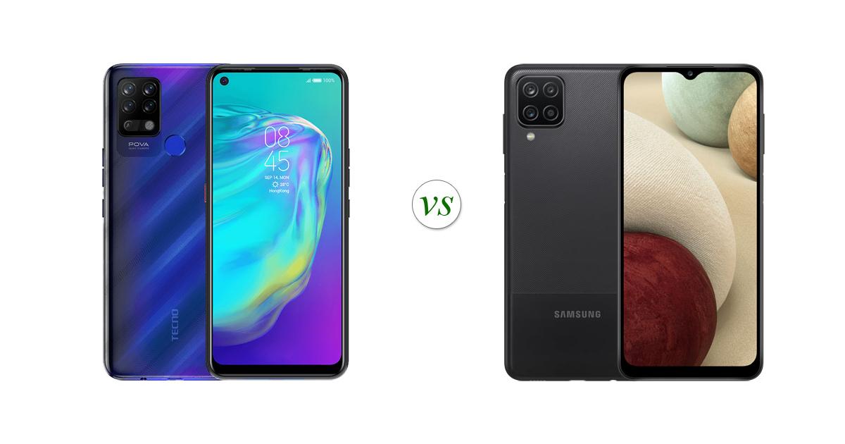 TECNO POVA vs Samsung Galaxy A12: Side by Side Specs Comparison