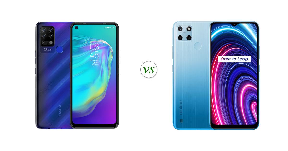 TECNO POVA vs realme C25Y: Side by Side Specs Comparison