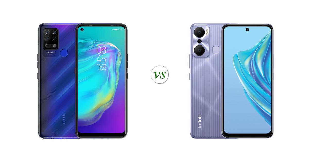 TECNO POVA vs Infinix Hot 20 Play: Side by Side Specs Comparison