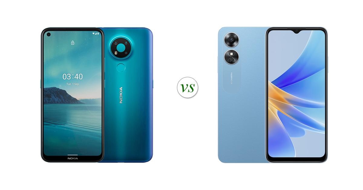 Nokia 3.4 vs OPPO A17: Side by Side Specs Comparison