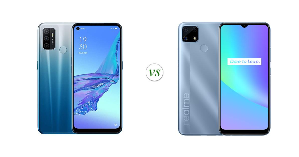 OPPO A53 vs realme C25: Side by Side Specs Comparison