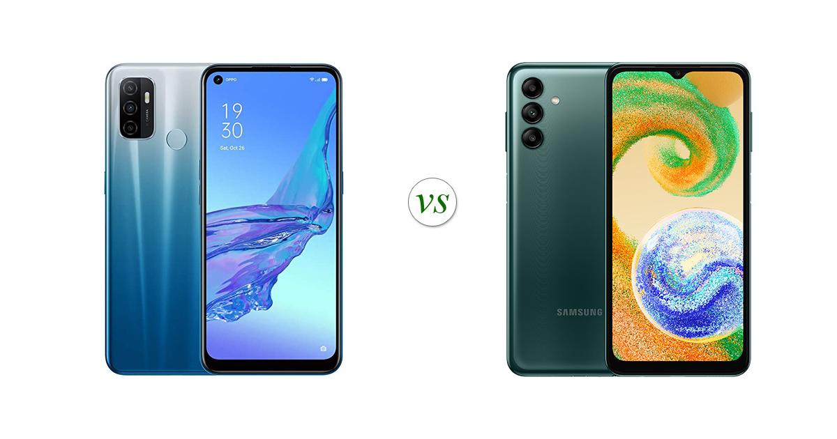 OPPO A53 vs Samsung Galaxy A04s: Side by Side Specs Comparison