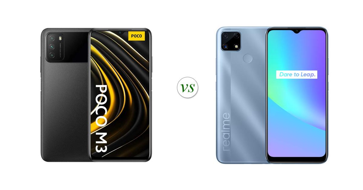 POCO M3 vs realme C25: Side by Side Specs Comparison