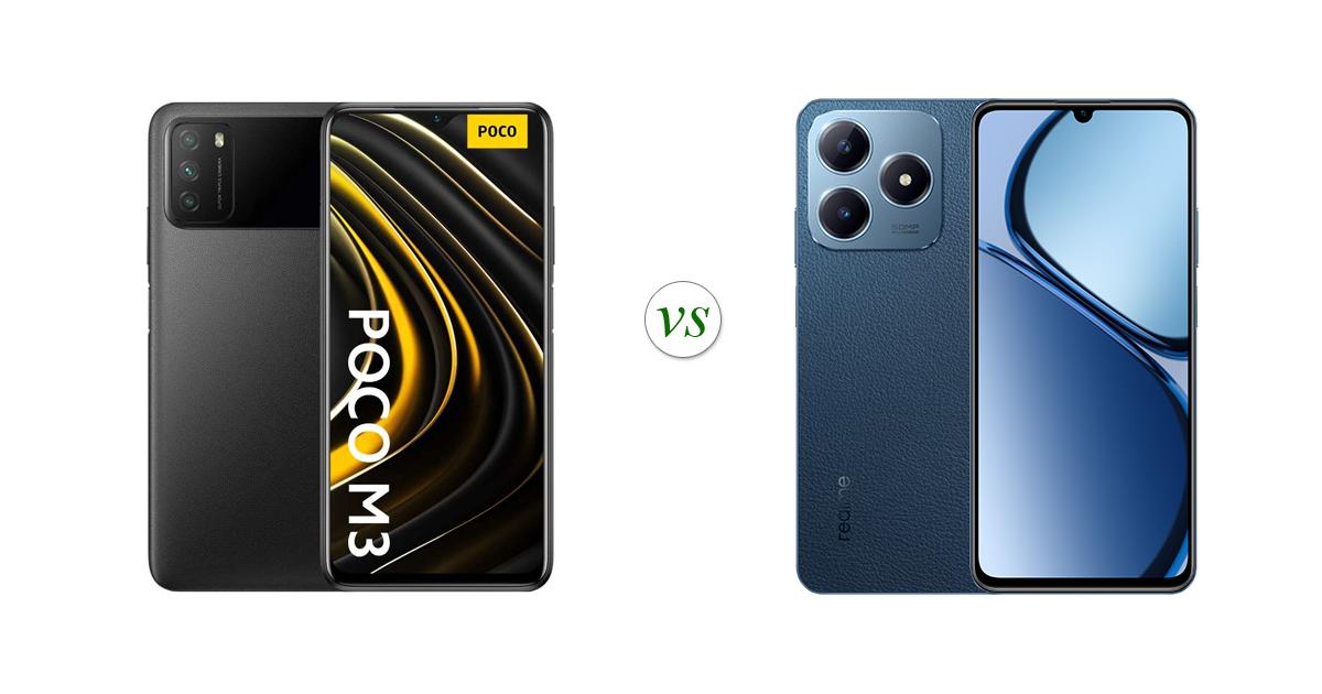 POCO M3 vs realme C63: Side by Side Specs Comparison