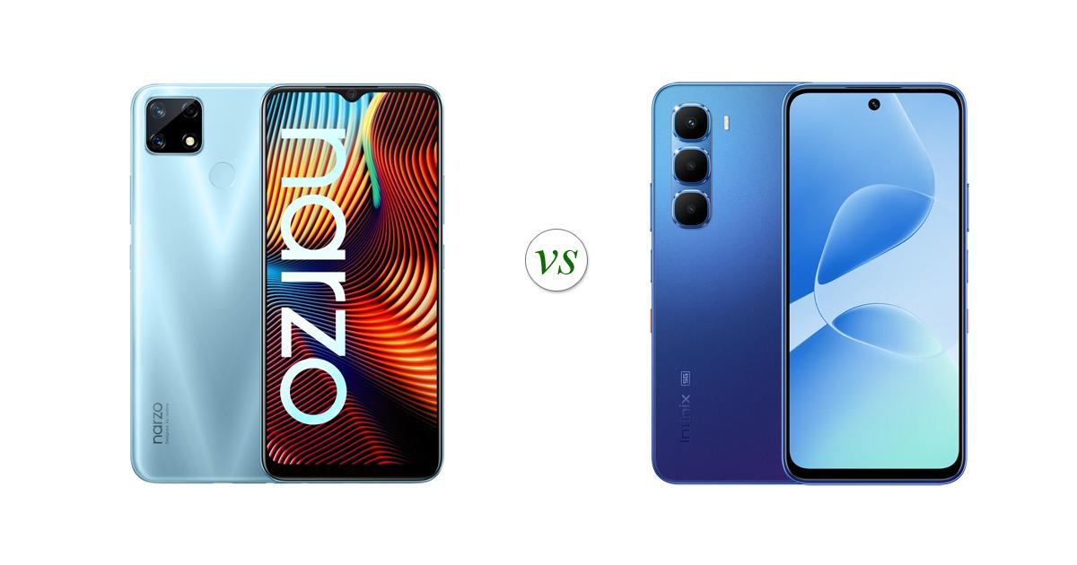 realme narzo 20 vs Infinix HOT 60 5G+: Side by Side Specs Comparison