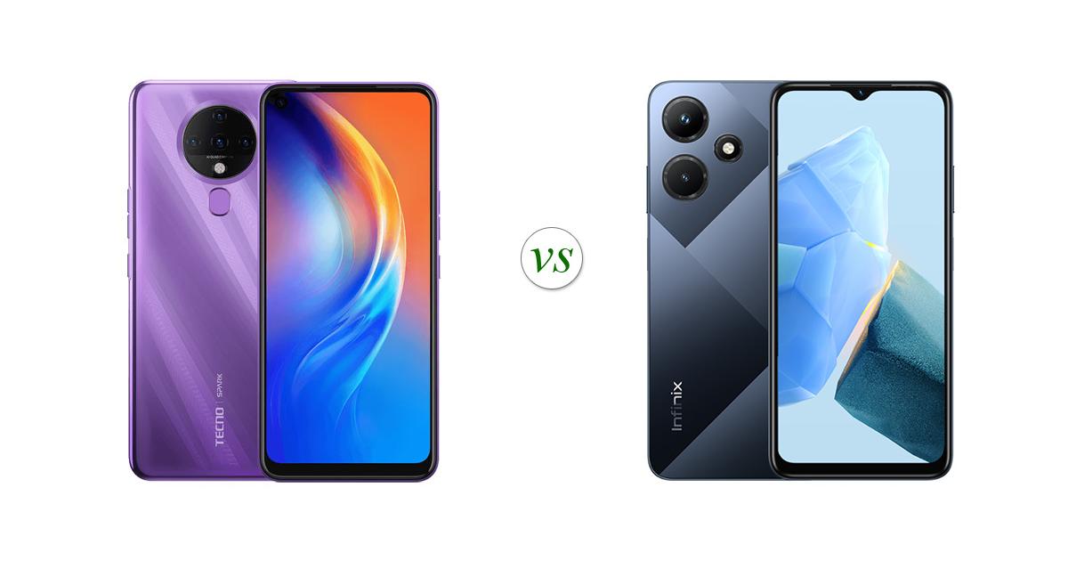 TECNO Spark 6 vs Infinix Hot 30i: Side by Side Specs Comparison