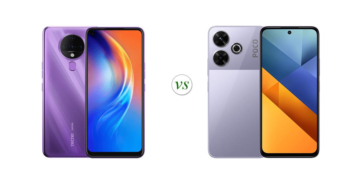 TECNO Spark 6 vs POCO M6: Side by Side Specs Comparison