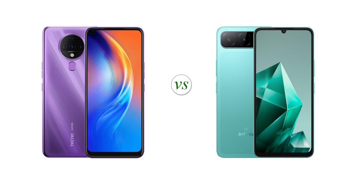 TECNO Spark 6 vs Infinix HOT 60i 5G: Side by Side Specs Comparison