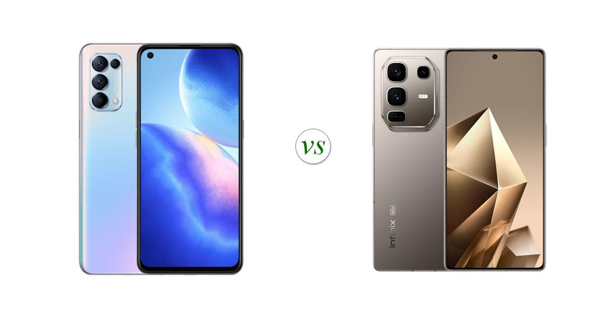 OPPO Reno5 4G vs Infinix NOTE 50 Pro+ 5G: Side by Side Specs Comparison