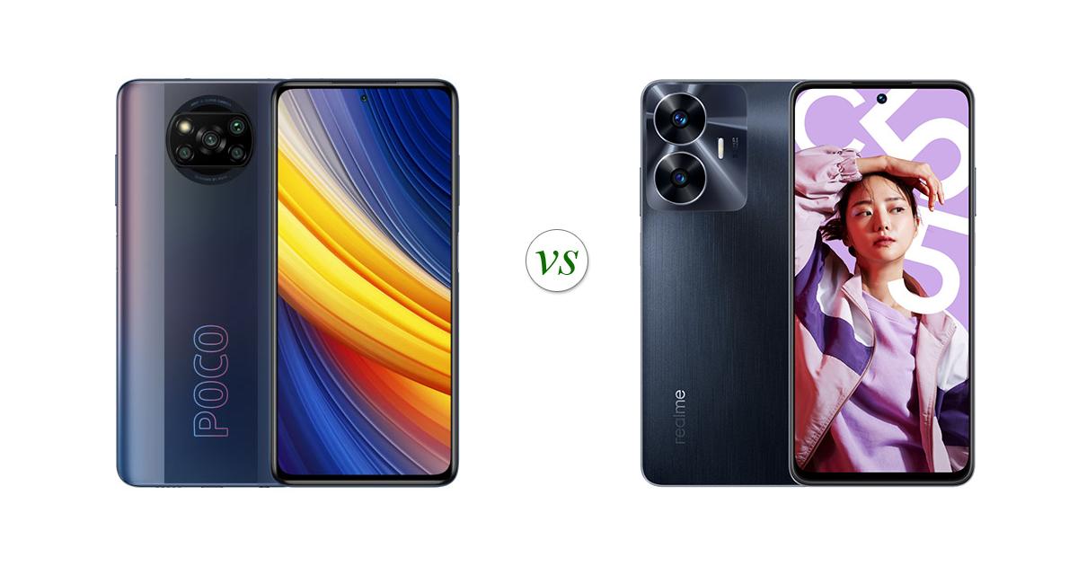 POCO X3 Pro vs realme C55: Side by Side Specs Comparison