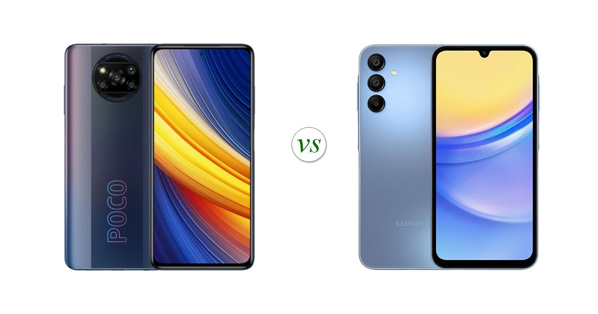 POCO X3 Pro vs Samsung Galaxy A15 5G: Side by Side Specs Comparison