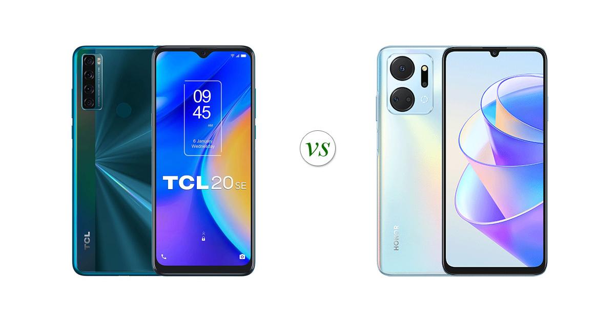 TCL 20 SE vs HONOR X7a: Side by Side Specs Comparison