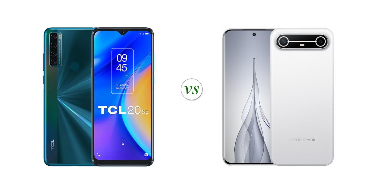 TCL 20 SE vs TECNO SPARK Slim: Side by Side Specs Comparison