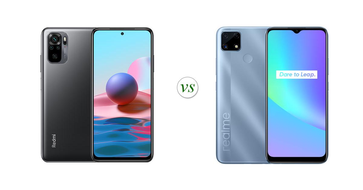 Xiaomi Redmi Note 10 vs realme C25: Side by Side Specs Comparison