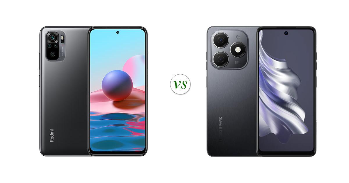 Xiaomi Redmi Note 10 vs TECNO SPARK 20: Side by Side Specs Comparison