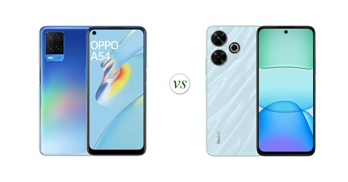 OPPO A54 vs Redmi 13: Side by Side Specs Comparison
