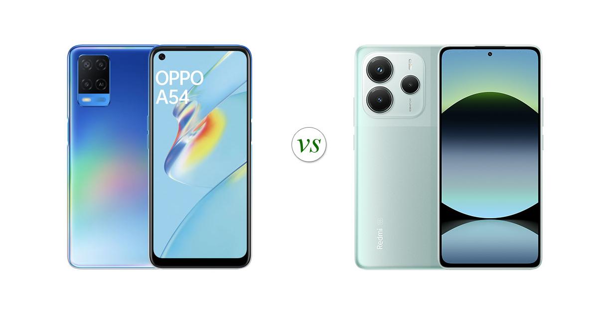 OPPO A54 vs Redmi Note 14: Side by Side Specs Comparison